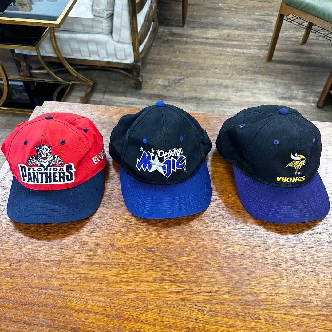 Vintage Snapback Hats, Florida Panthers, NHL, Minnesota Vikings, NFL ...