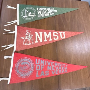 Vintage College Pennants - Your Choice! - University Kentucky, Florida ...