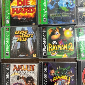 1990s Playstation Games, PS1, 1 Previous Owner - Etsy