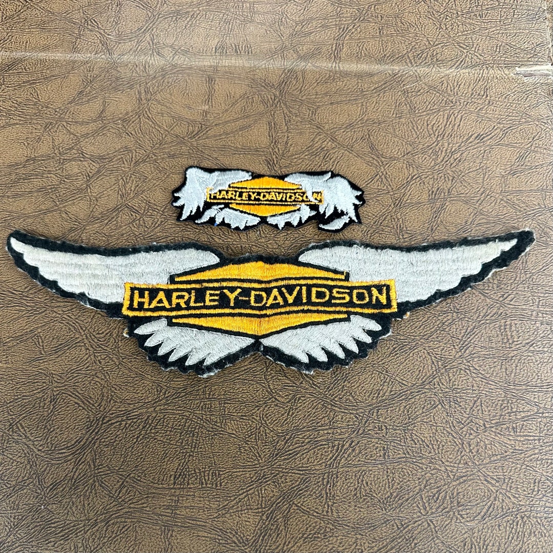 Vintage Harley Davidson Patches Winged Patch Classic Bar - Etsy
