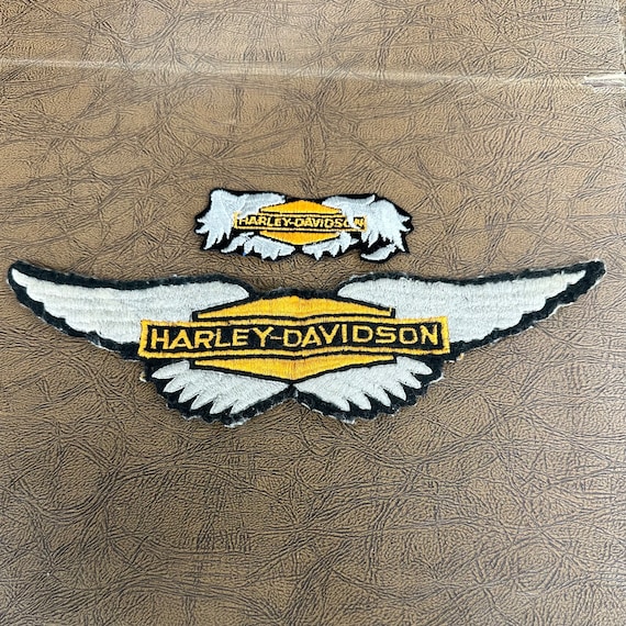 70's Harley Davidson patches Sears Roebucks denim wor… - Gem
