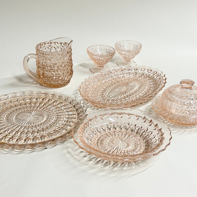 Pink Glassware - Etsy