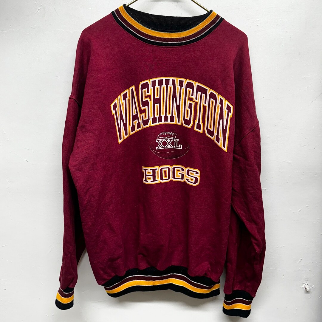 Rare Vintage Washington Hogs Football Crewneck Sweatshirt, Commanders ...