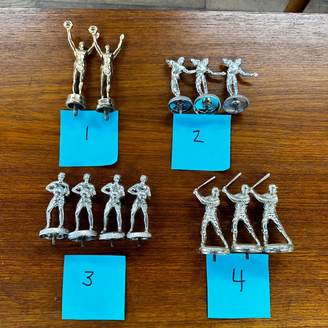 Assortment Vintage Metal Trophy Toppers, Choose Your Trophy Top ...