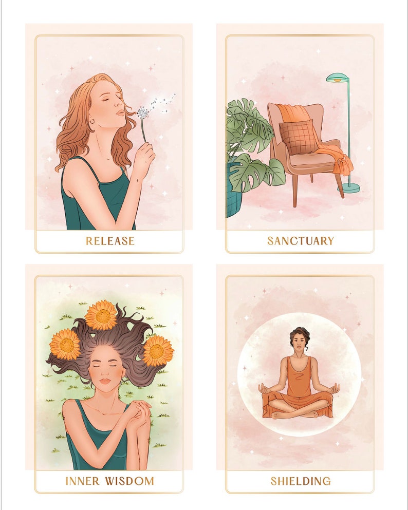 Printable Empath Detox Oracle Card Deck | Instant Download | 44 Cards ...