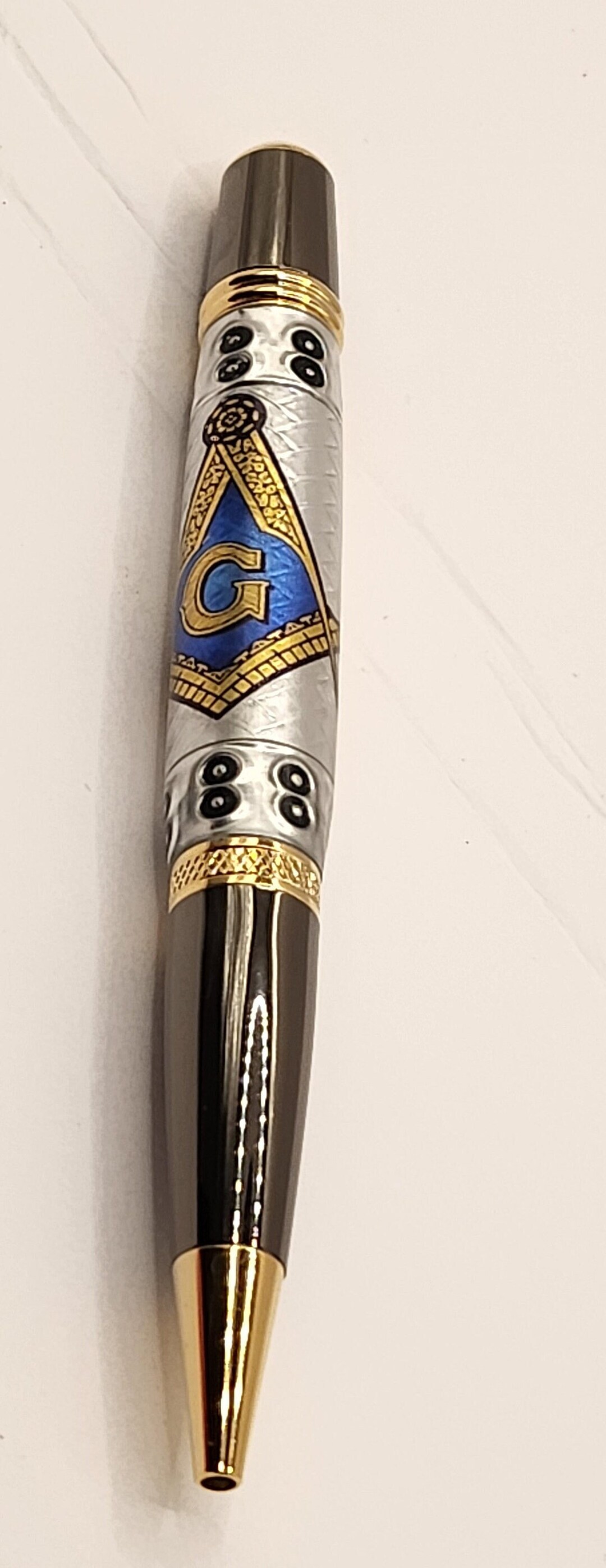 Handmade Master Mason Gold Twist Ink Pen - Etsy