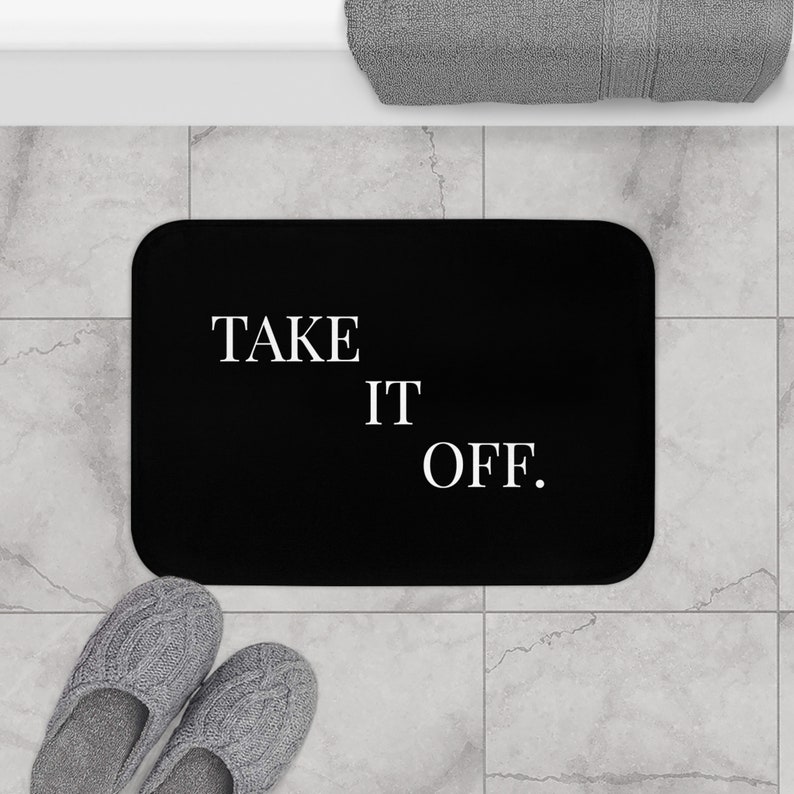 Modern Style Home Decor Bath Mat Minimal Design Gift for Her Gift for ...