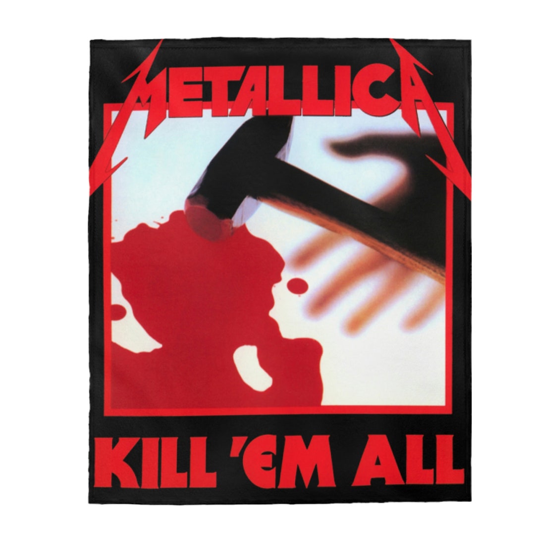 Metallica Album Cover Kill 'em All Hard Rock/heavy Metal Plush Blanket ...