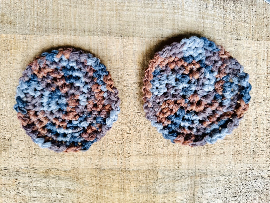 Set of Two Minimalist, Rustic Crochet Drink, Coffee Handmade Crochet ...