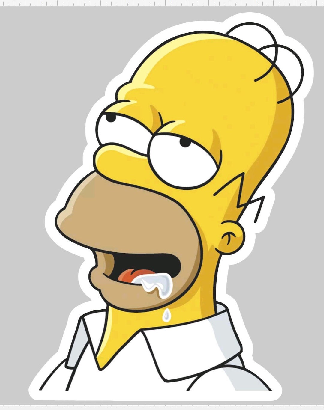 The Simpsons Homer Peeker Sticker / Decal - Etsy