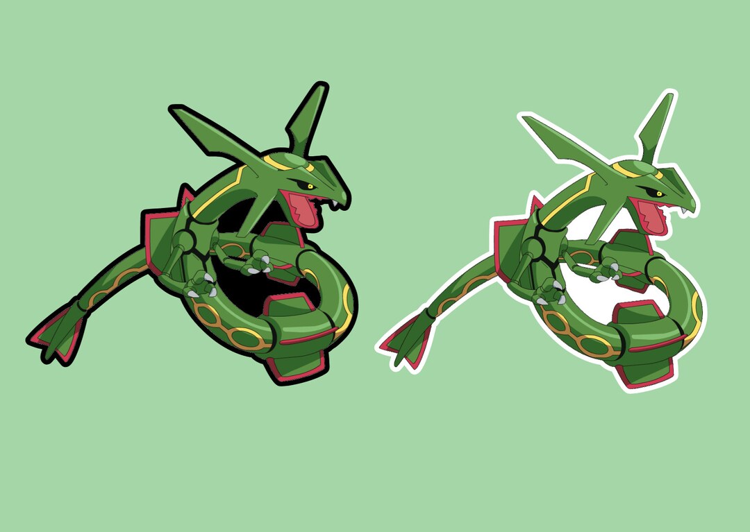 Pokemon Rayquaza Vinyl Sticker / Decal - Etsy