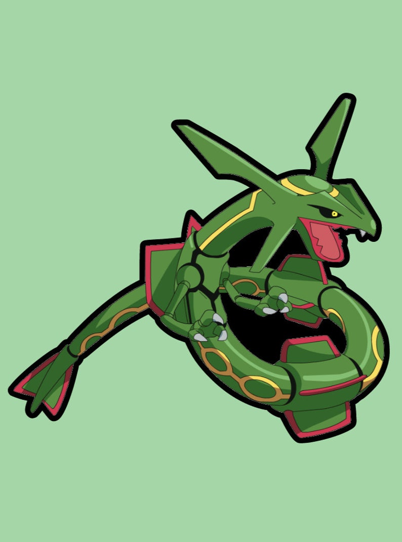 Pokemon Rayquaza Vinyl Sticker / Decal - Etsy
