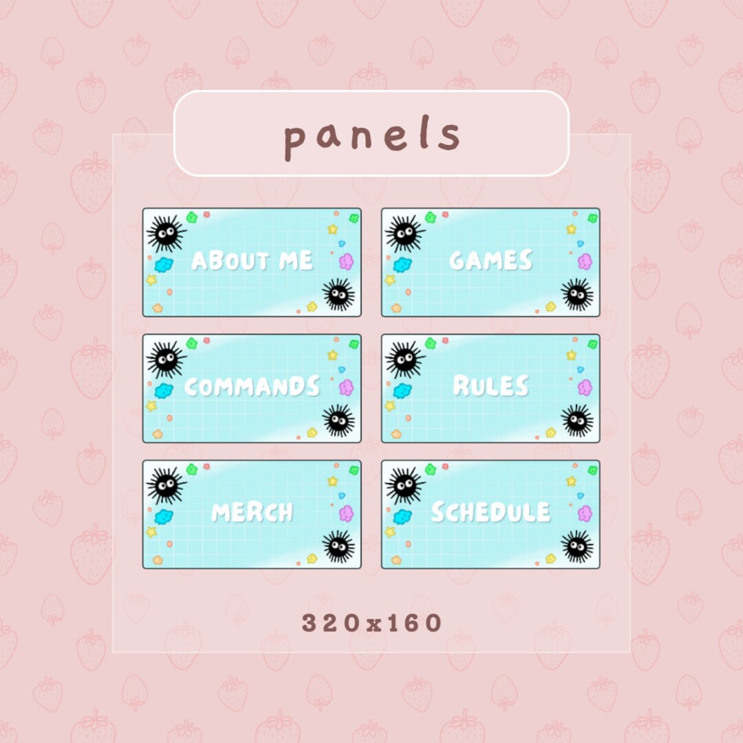 32 Anime Inspired Sprites Twitch Panels Youtube Streamers Screen Anime ...