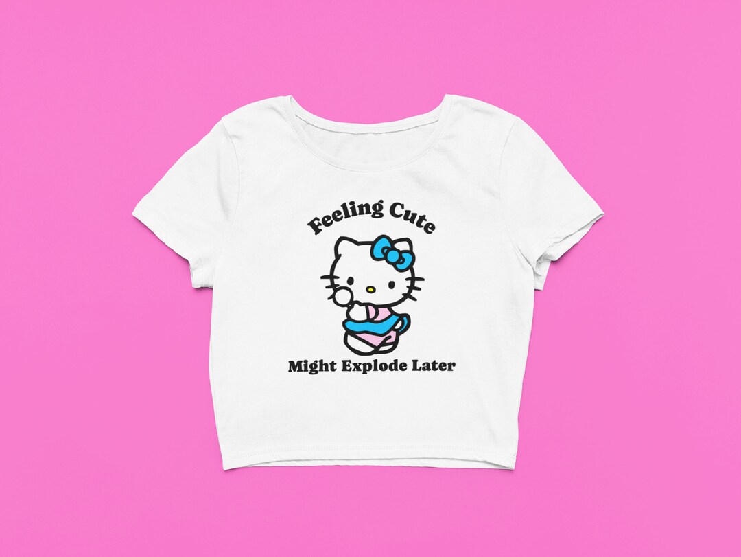 Hello Kitty Oversize Shirt, Fashion Gothic Tee, Sadrichgirl, Feeling ...