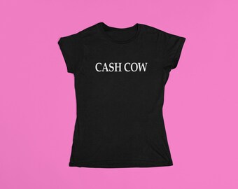 Doja Cat CASH COW Baby Tee Cash Cow Women T-shirt Demons Doja Cat Fans ...