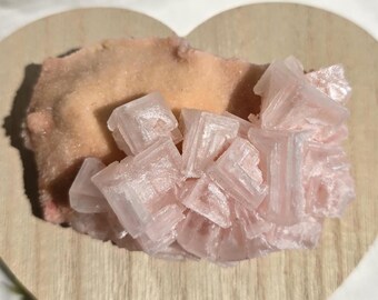 Pink Halite on Trona Specimen From Searles Lake - San Bernardino ...