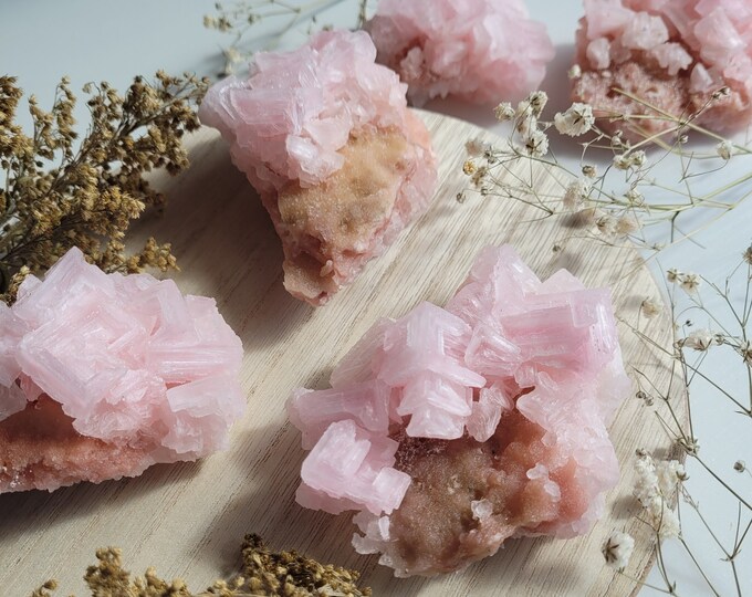 Pink Halite on Trona Specimen From Searles Lake - San Bernardino ...