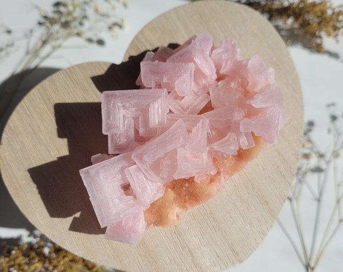Pink Halite on Trona Specimen From Searles Lake - San Bernardino ...
