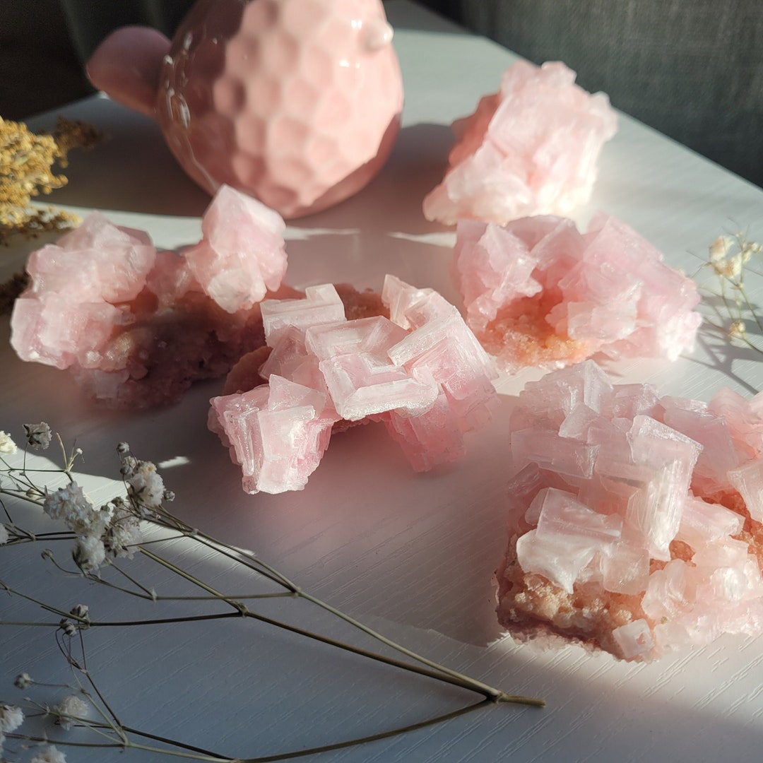 Small Pink Halite on Trona Specimen From Searles Lake San Bernardino ...