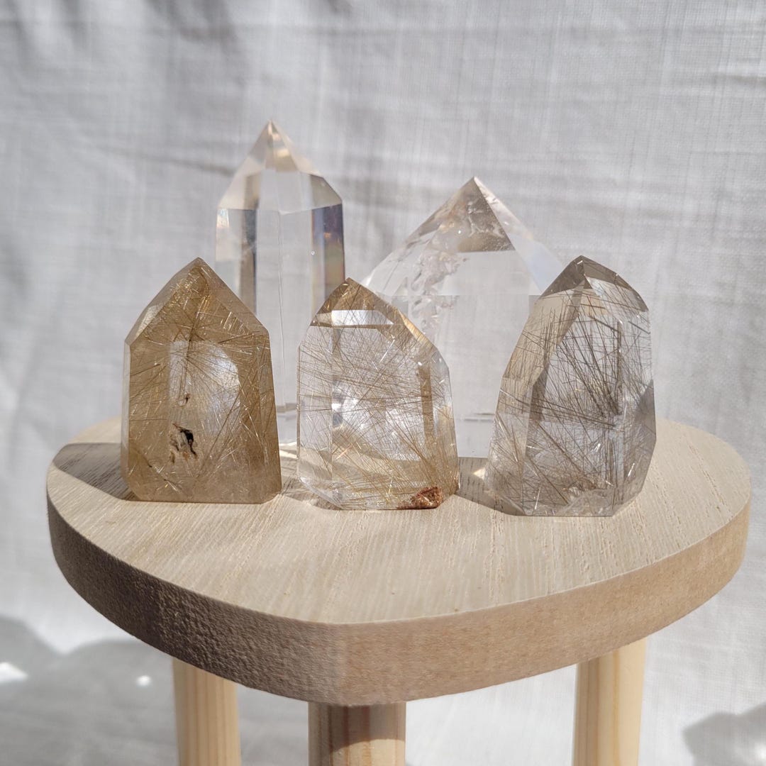 Brazilian Gold Rutile Towers - Stunning Gold Rutilated Quartz, Full of ...