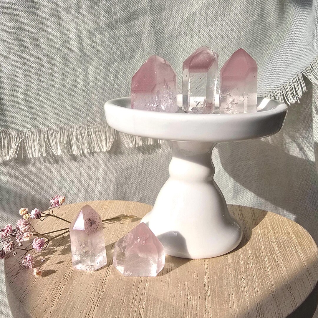 Small Brazilian Pink Lithium Quartz Towers From Sao Paulo, Brazil - 0.8 ...