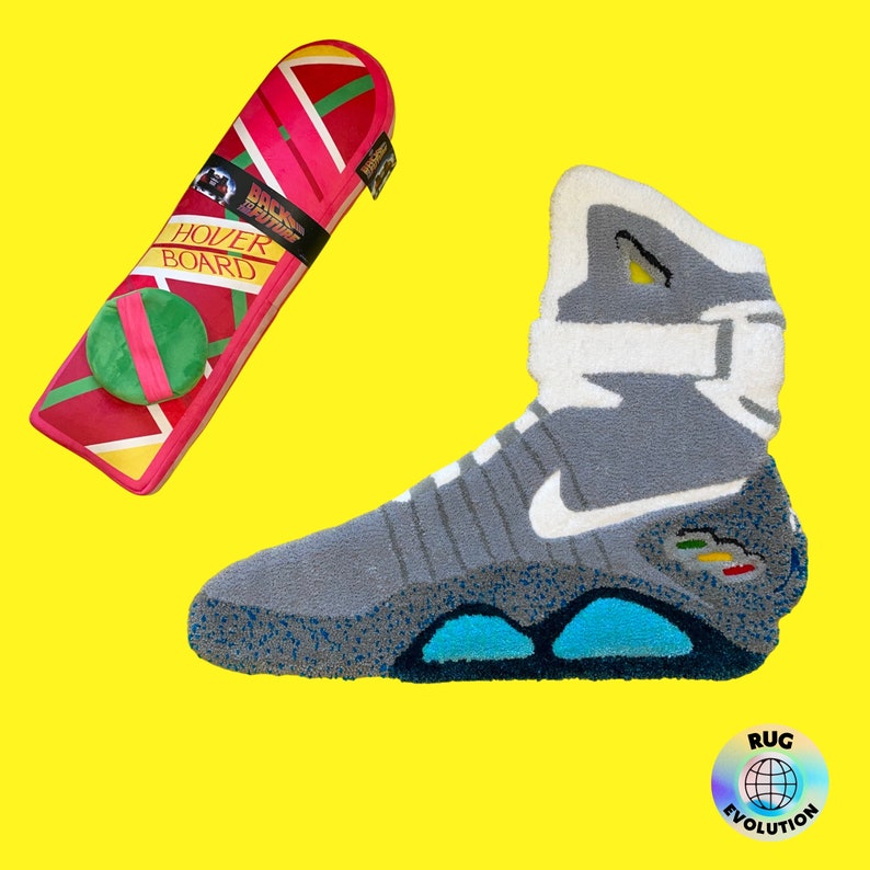 Nike Air Mag - Tufted Custom Rug Handmade Carpet - Etsy