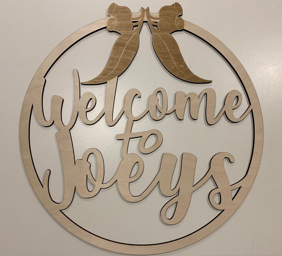 Welcome to Joeys Room Name Circle Design - Etsy