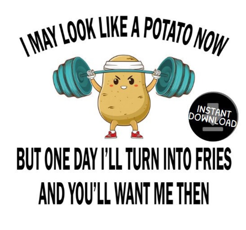 Look Like a Potato Digital Files PNG and SVG - Etsy Australia