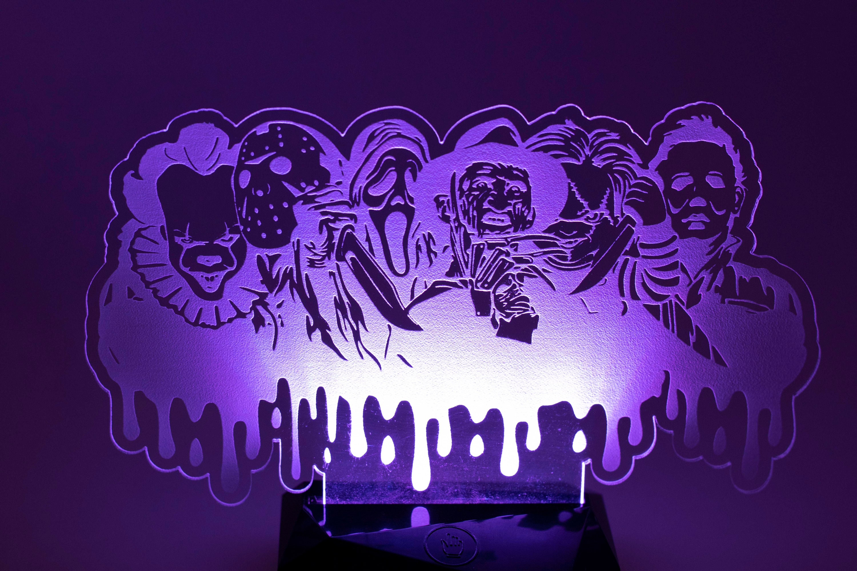 Horror Movie Character LED Acrylic Sign - Etsy