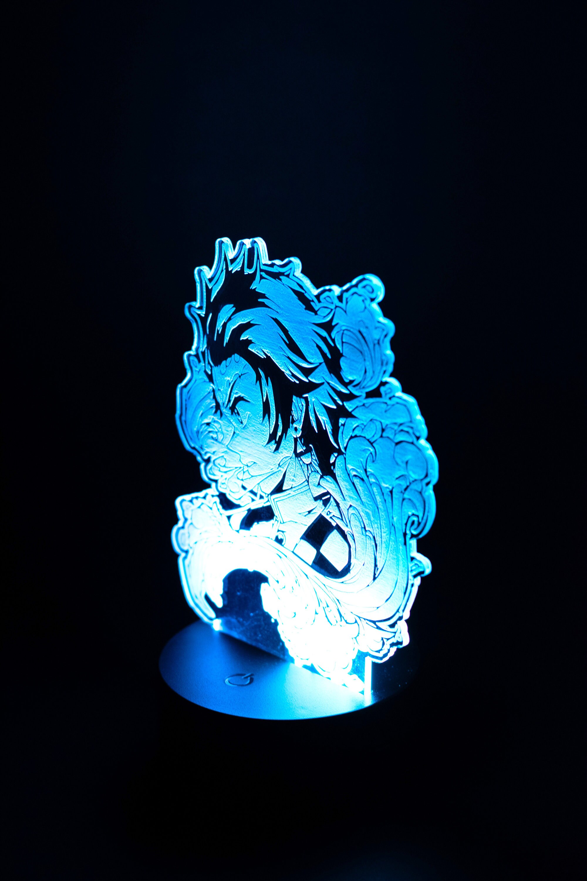 Tanjiro Acrylic LED Light Demon Slayer Light Tanjiro Light - Etsy