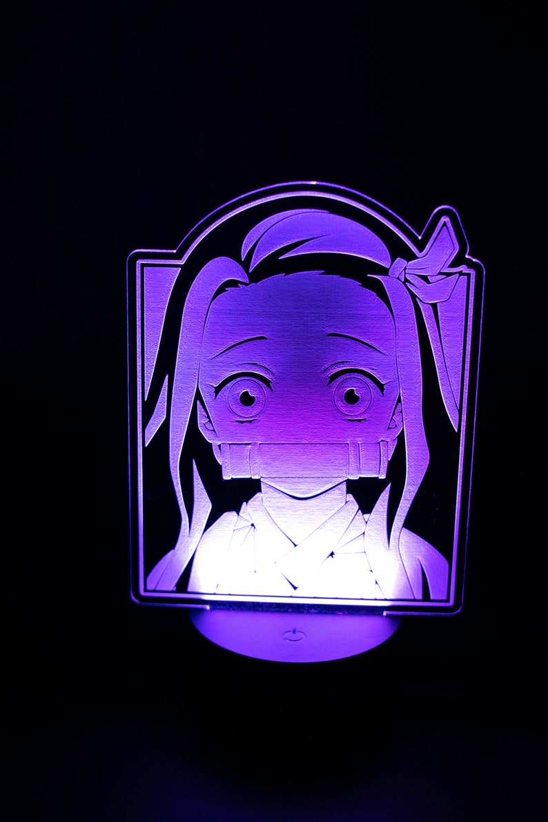 Nezuko Light | Demon Slayer LED Light | Nezuko Art - Etsy