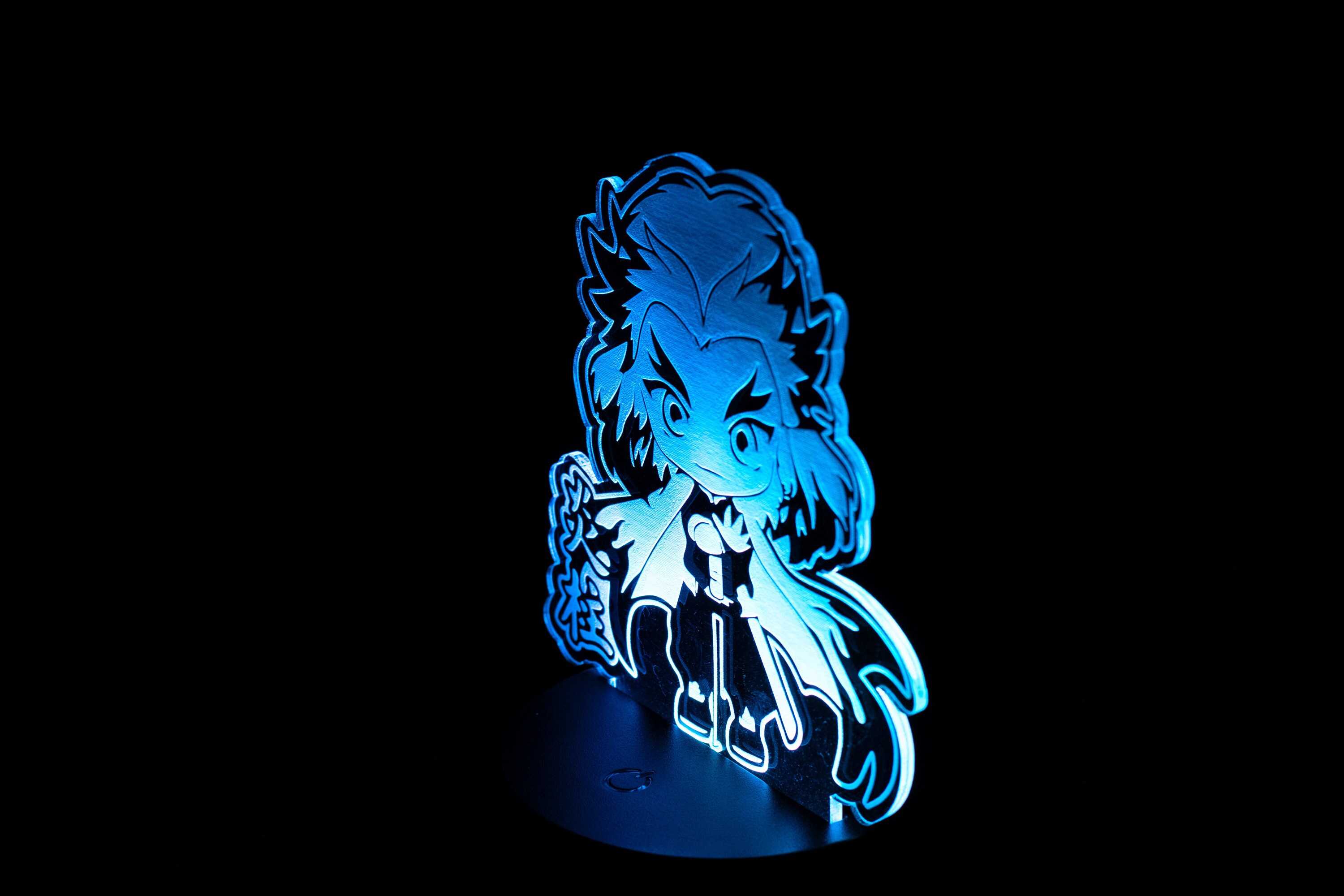 Rengoku Acrylic LED Light Demon Slayer Light - Etsy