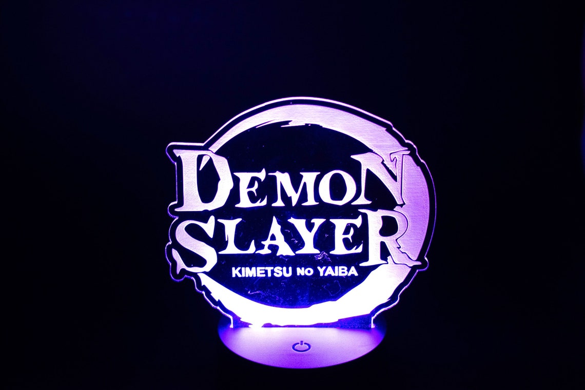Demon Slayer Logo LED Light Demon Slayer Acrylic Light - Etsy