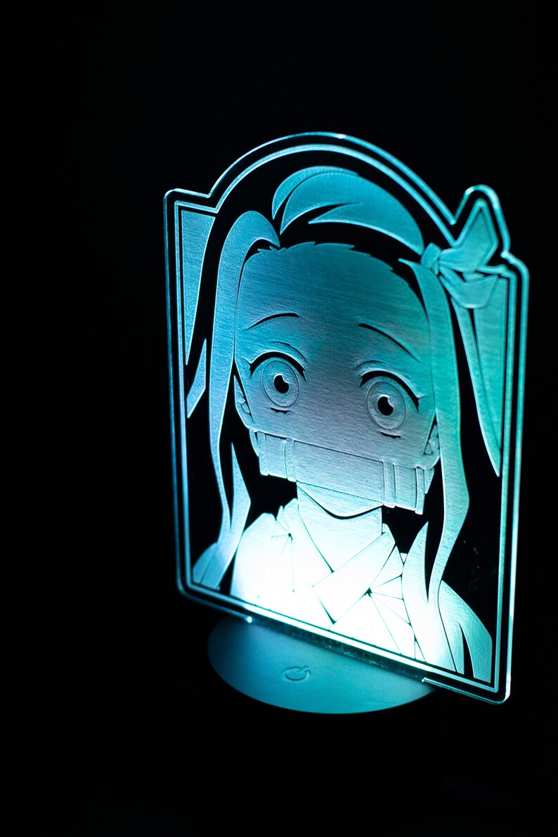 Nezuko Light Demon Slayer LED Light Nezuko Art - Etsy