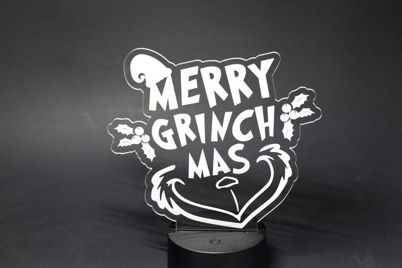 Merry Grinchmas Light Grinch LED Light Grinch Light - Etsy