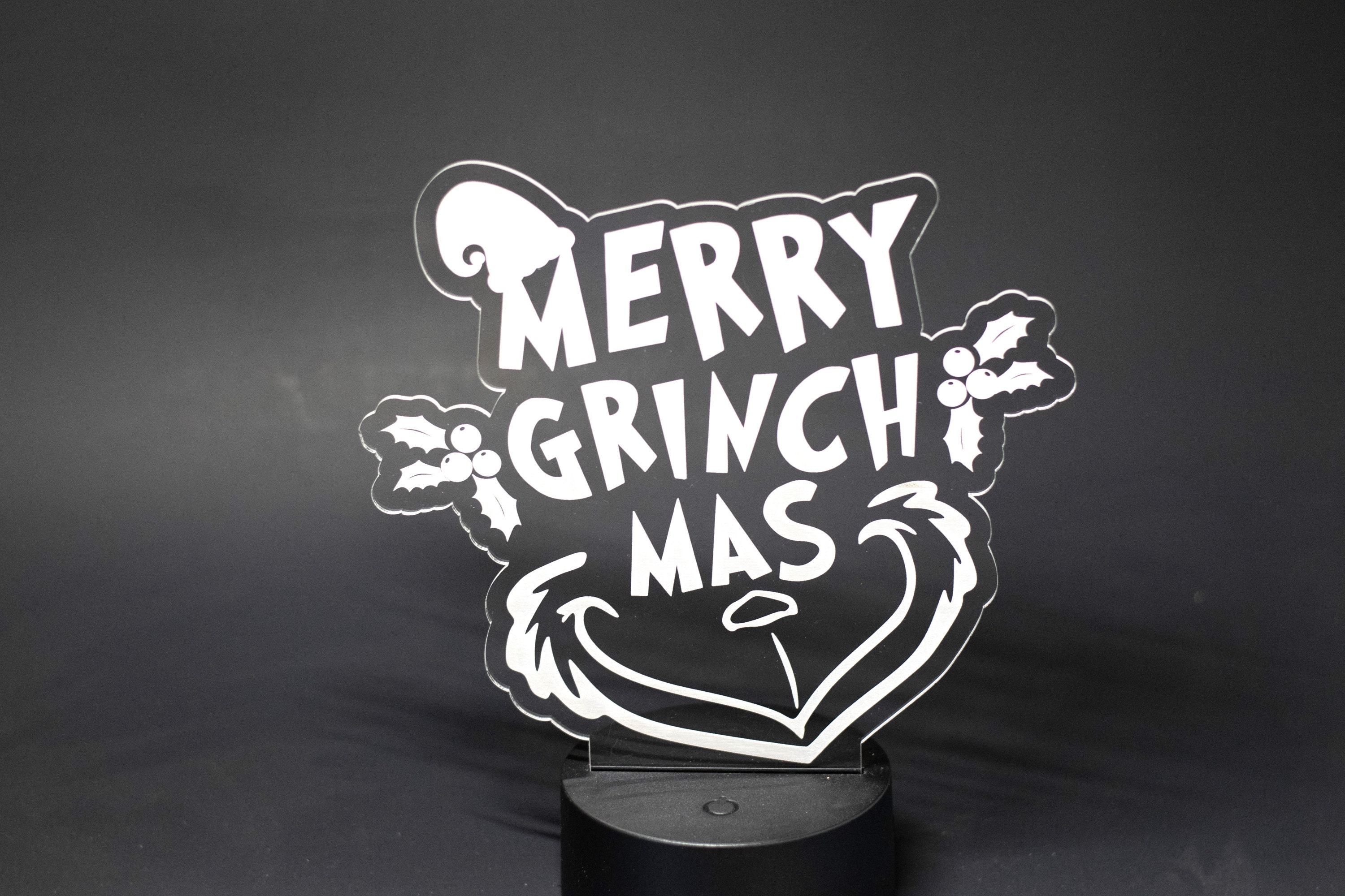 Merry Grinchmas Light Grinch LED Light Grinch Light - Etsy