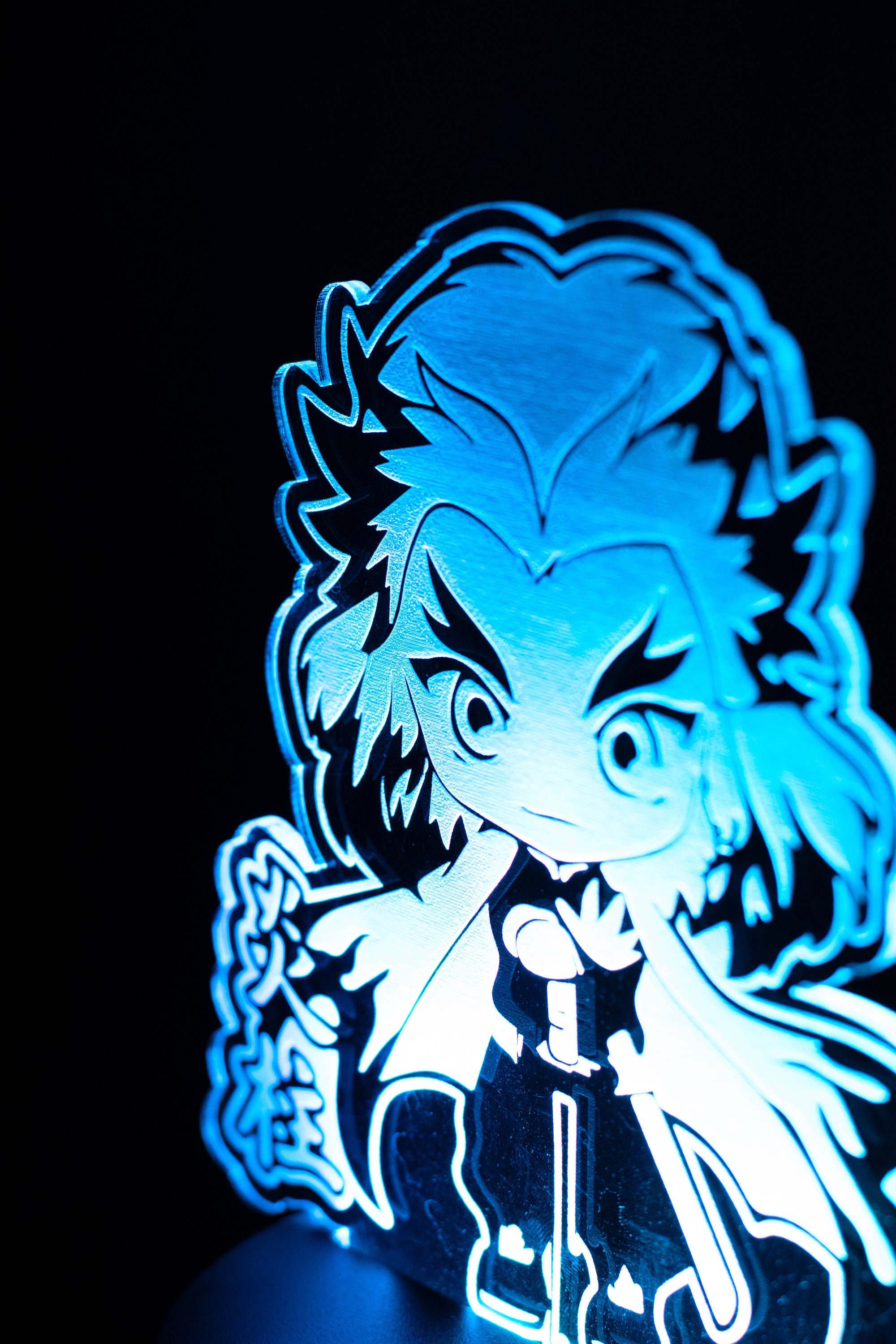 Rengoku Acrylic LED Light Demon Slayer Light - Etsy