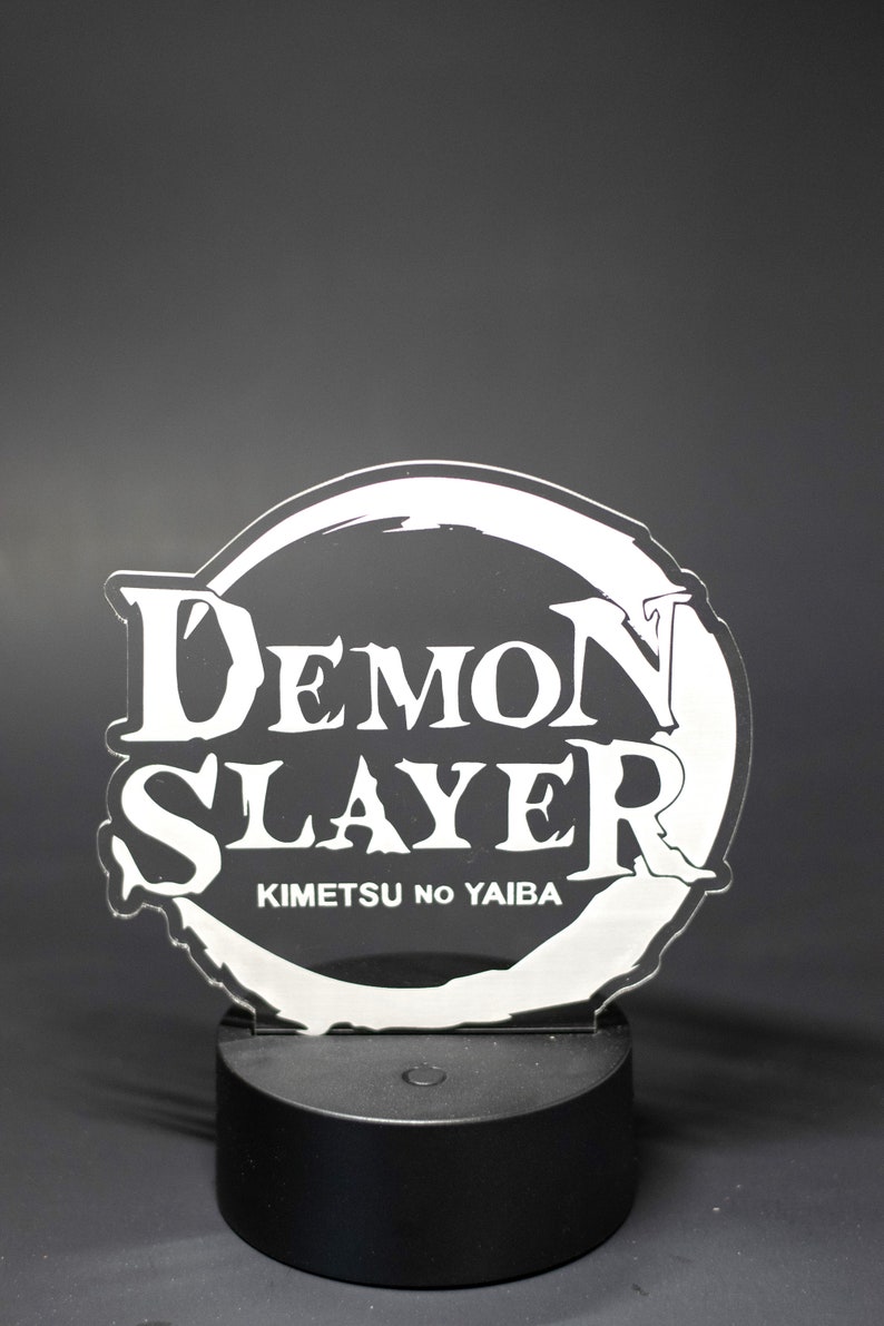 Demon Slayer Logo LED Light Demon Slayer Acrylic Light - Etsy