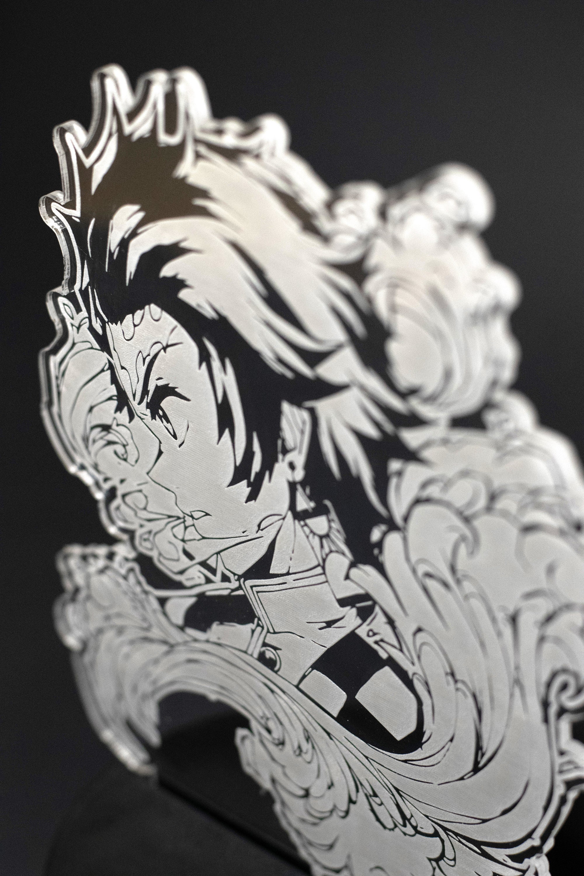 Tanjiro Acrylic LED Light Demon Slayer Light Tanjiro Light - Etsy