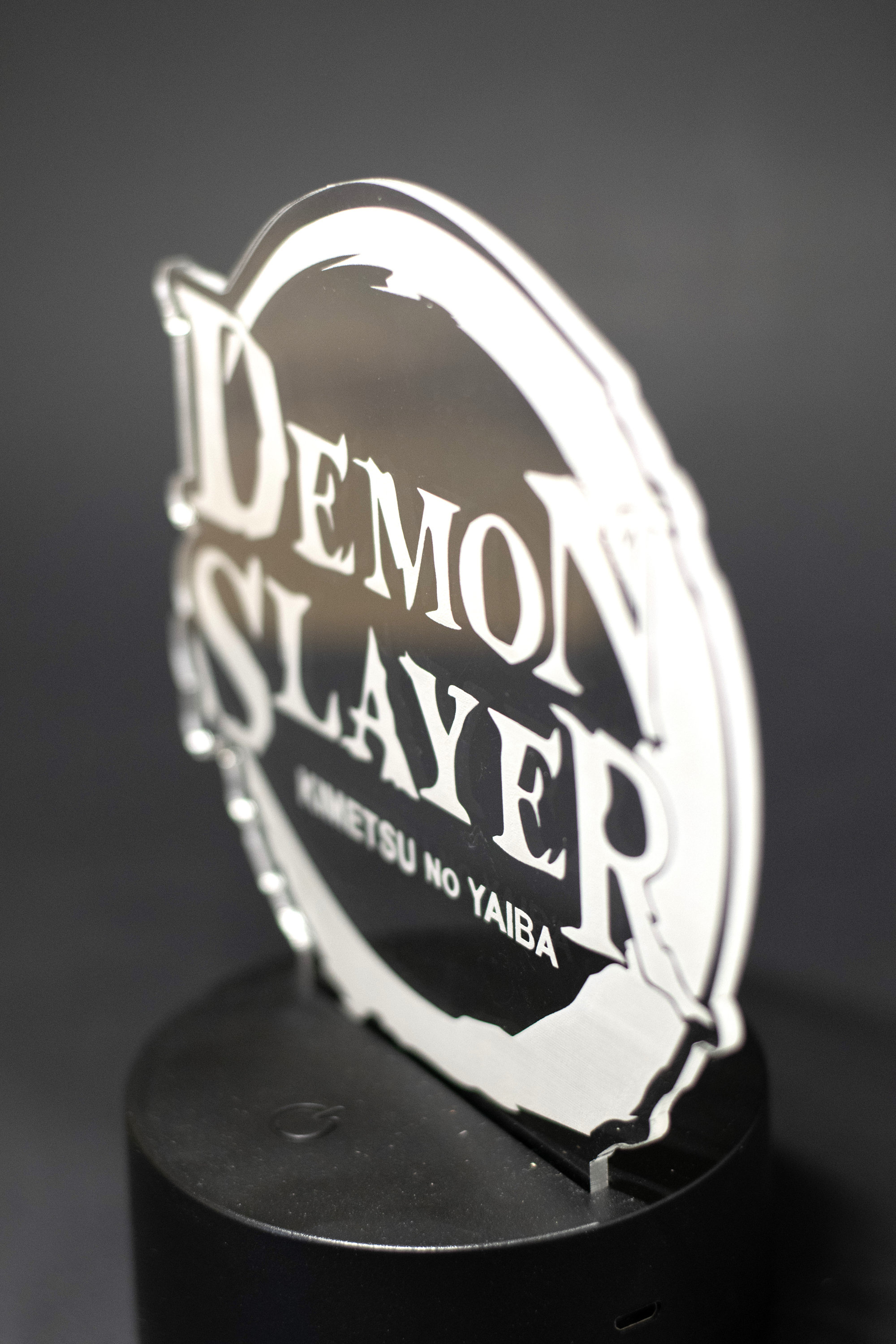 Demon Slayer Logo LED Light Demon Slayer Acrylic Light - Etsy