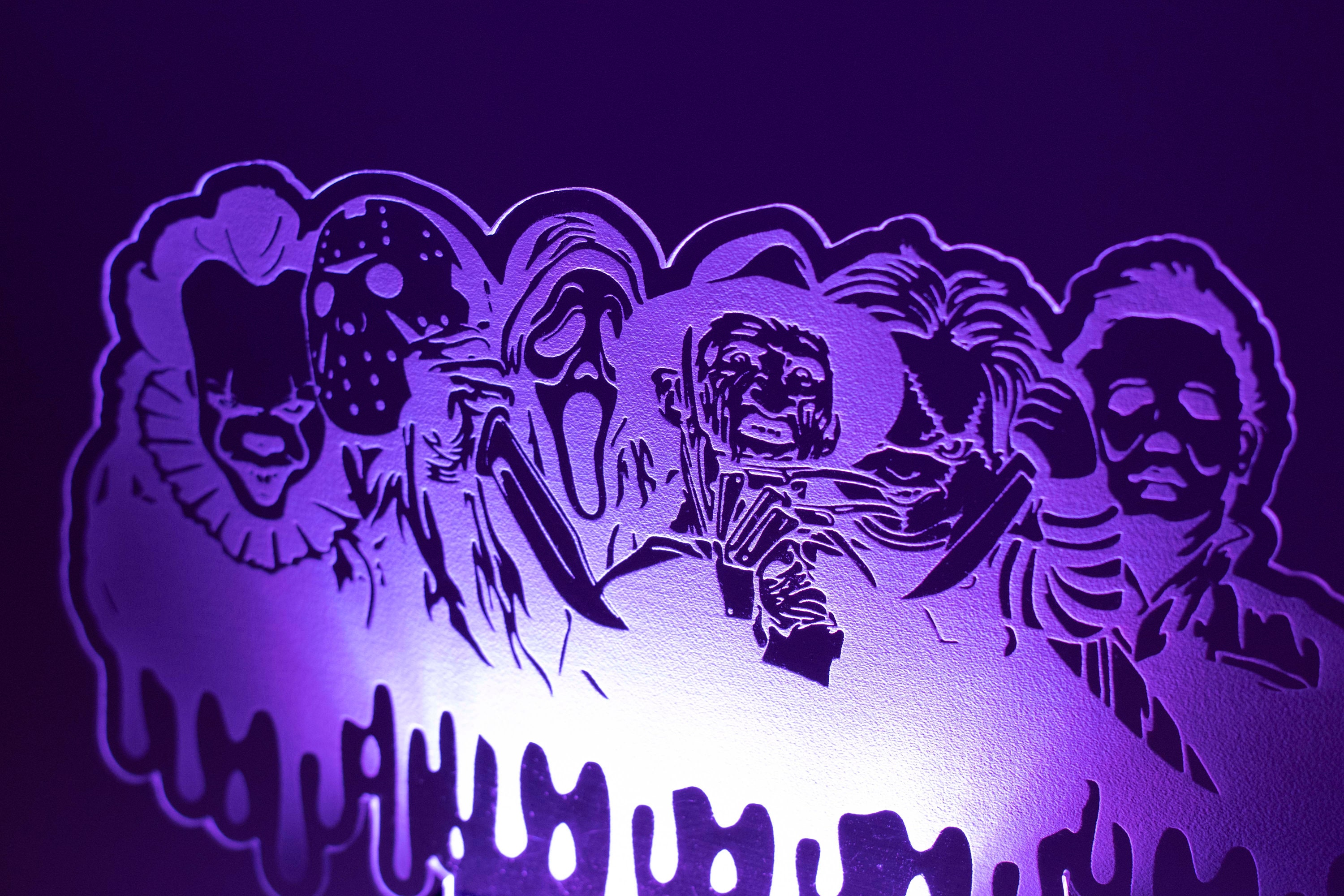 Horror Movie Character LED Acrylic Sign - Etsy