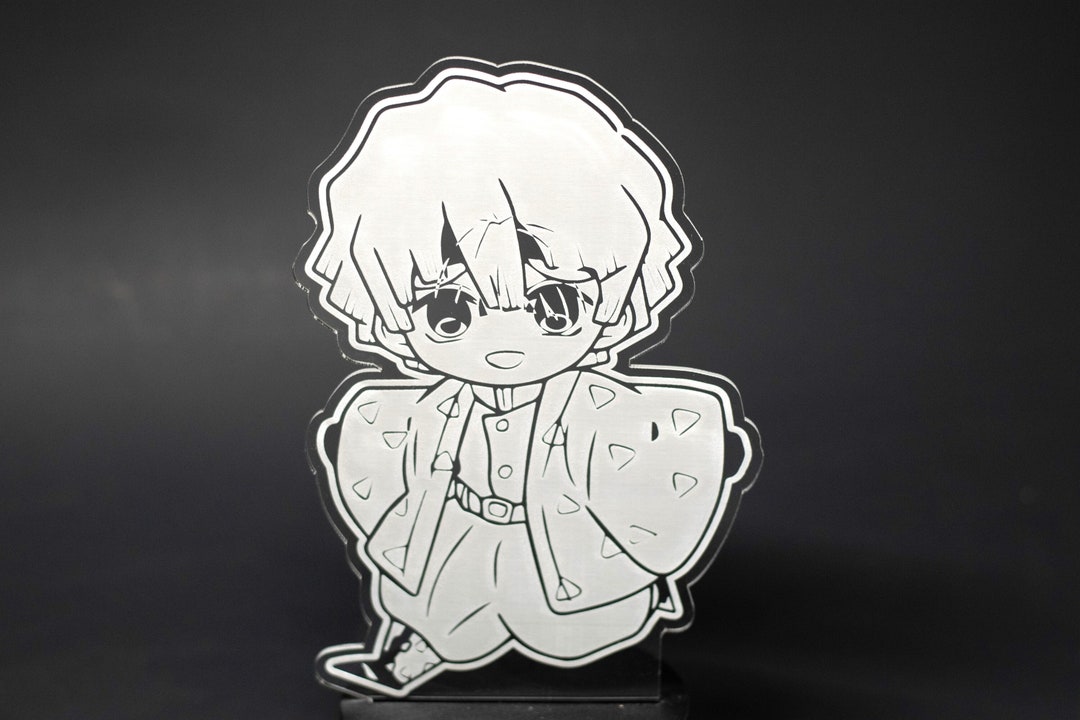 Cute Chibi Zenitsu LED Light | Demon Slayer Light - Etsy