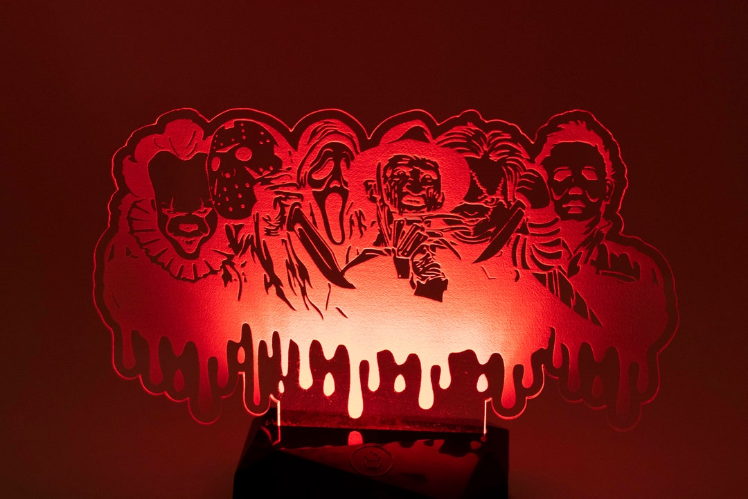 Horror Movie Character LED Acrylic Sign - Etsy