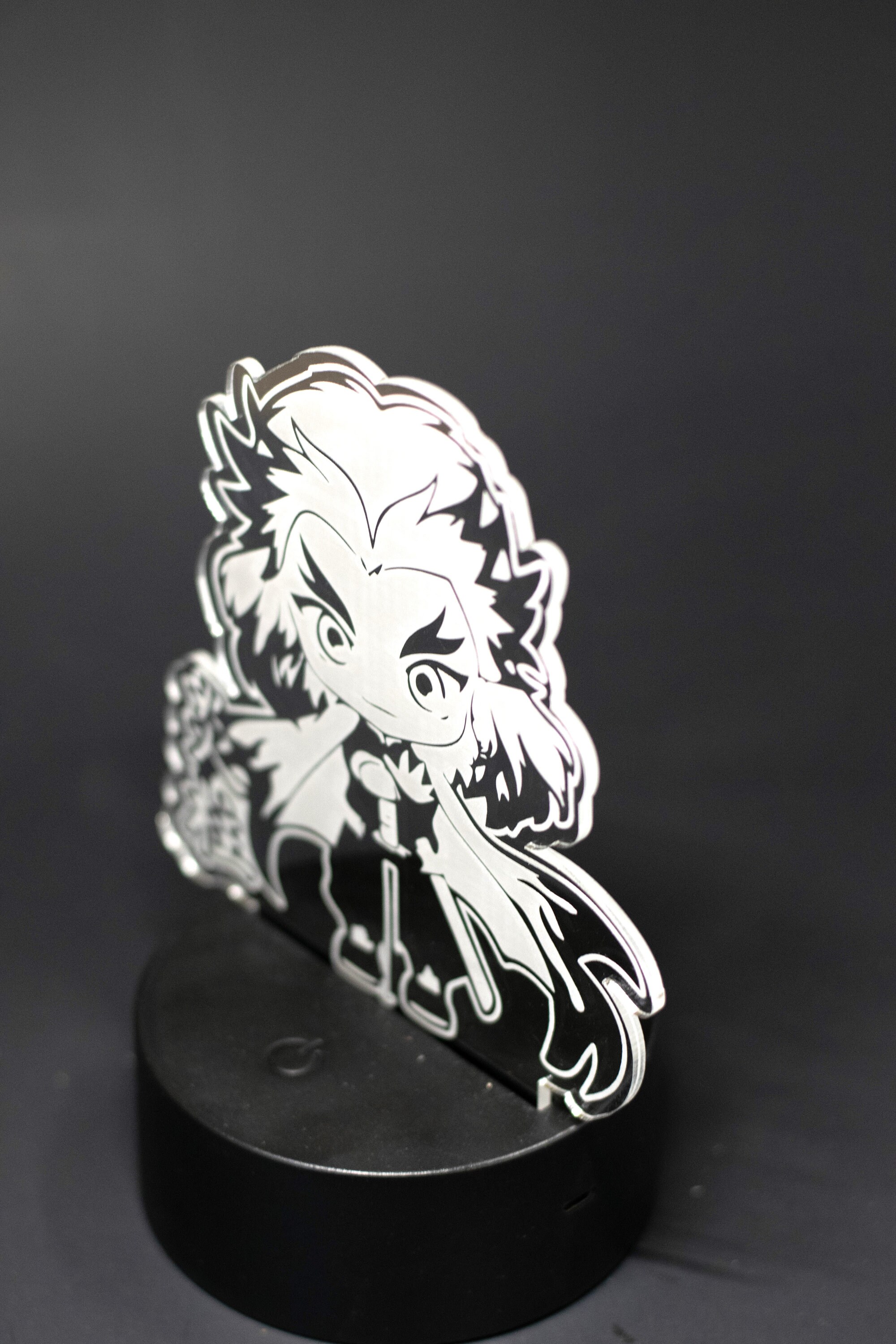 Rengoku Acrylic LED Light Demon Slayer Light - Etsy