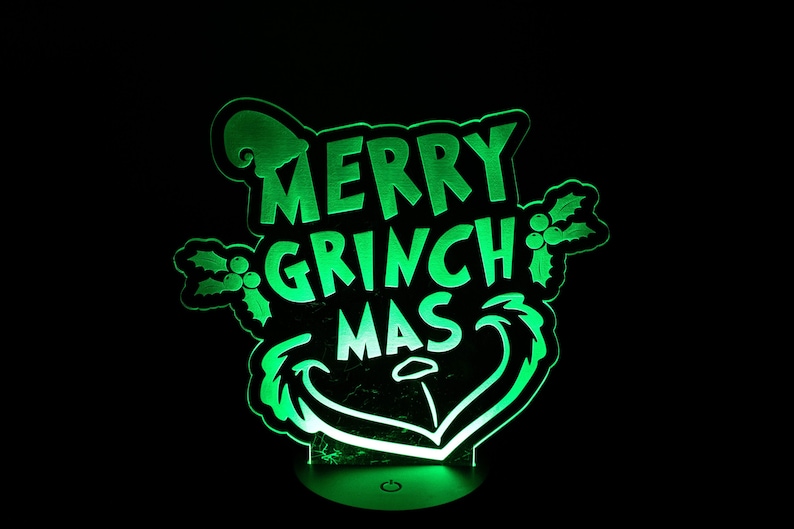 Merry Grinchmas Light Grinch LED Light Grinch Light - Etsy