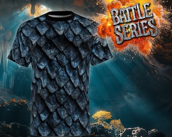Battle Series: Red Dragon Scales AOP Tee Shirt All Over Print T-shirt ...