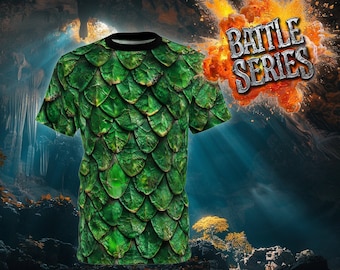 Battle Series: Red Dragon Scales AOP Tee Shirt All Over Print T-shirt ...