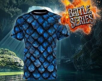 Battle Series: Red Dragon Scales AOP Tee Shirt All Over Print T-shirt ...