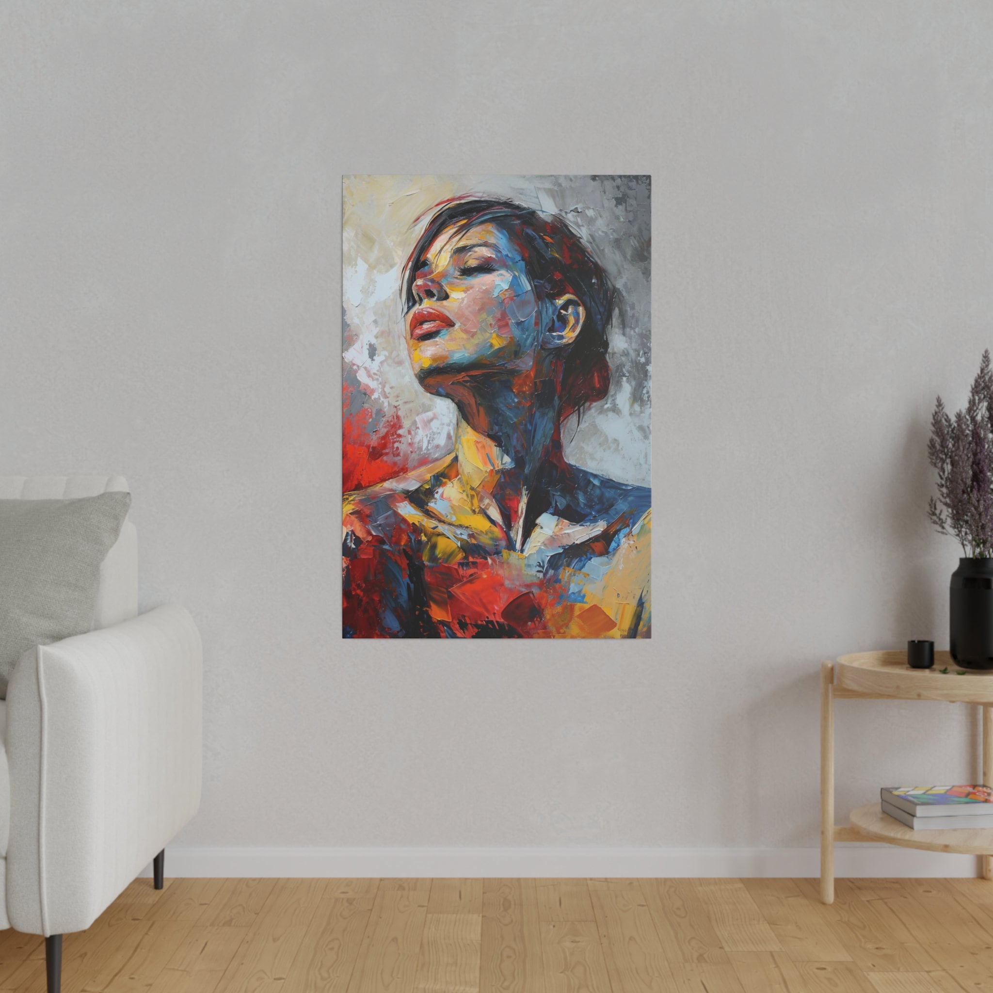 Awash - Abstract Painting of a Woman - Portrait of a Woman - Impasto ...