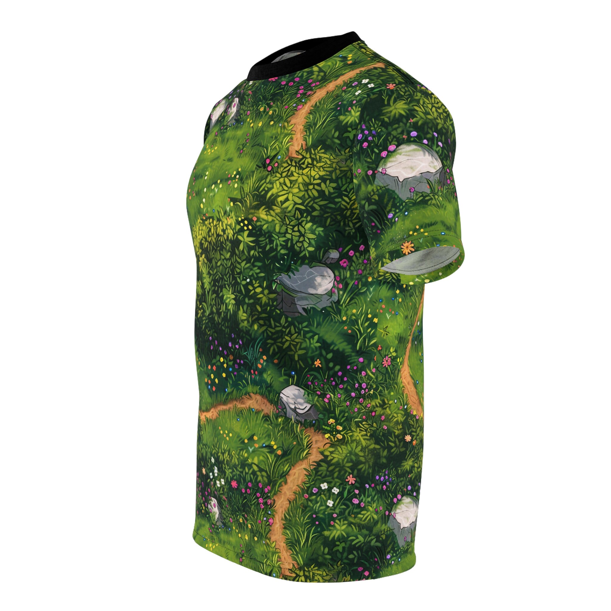 Battle Map T-shirt - Field Path All Over Print Tee - Etsy